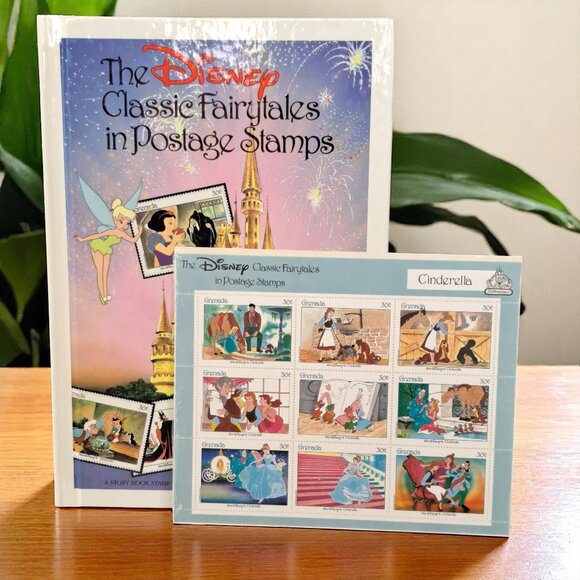 Disney | Other | The Disney Classic Fairytales In Postage Stamps Book ...